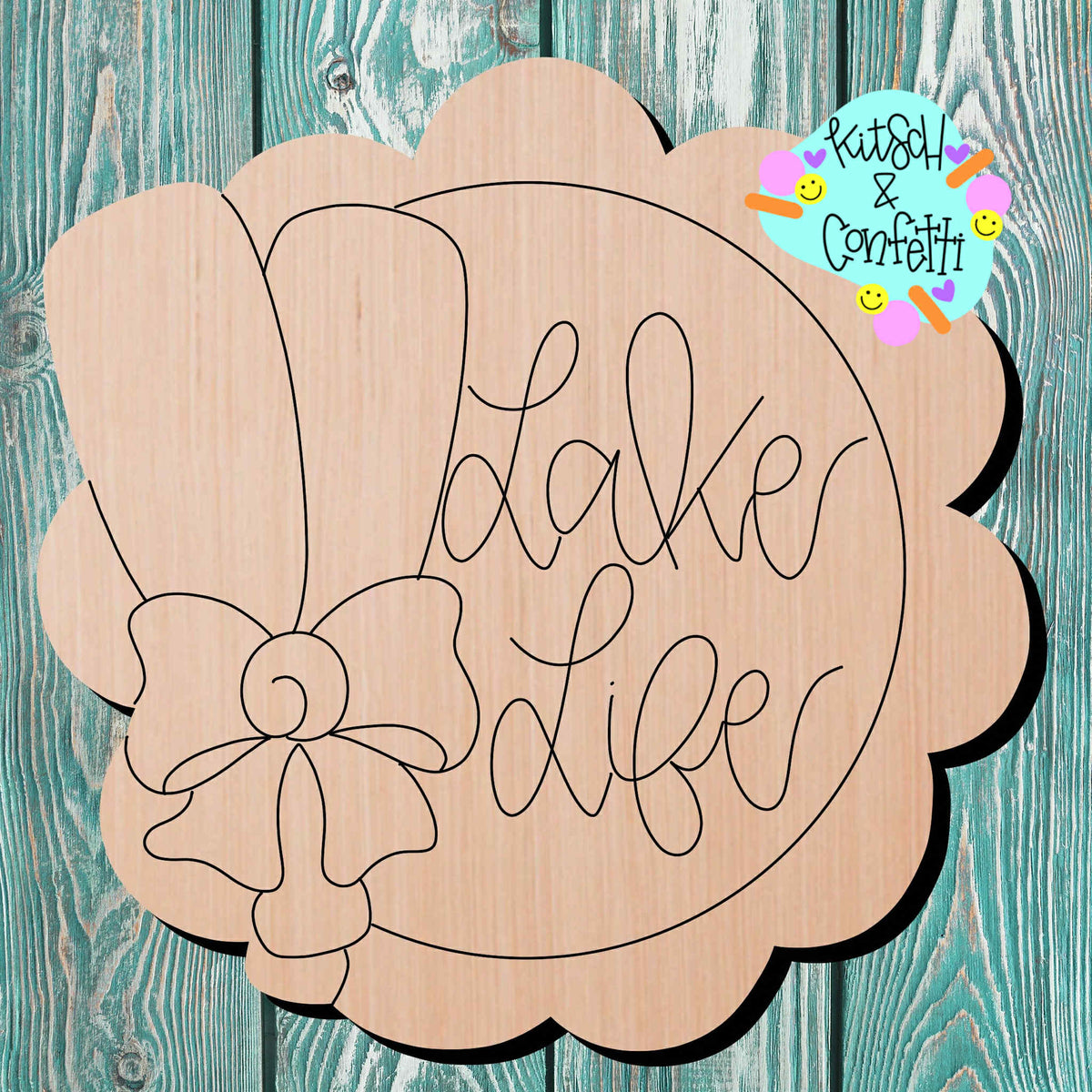 Kitsch & Confetti Lake Life Wooden Cutout – Kitsch And Confetti