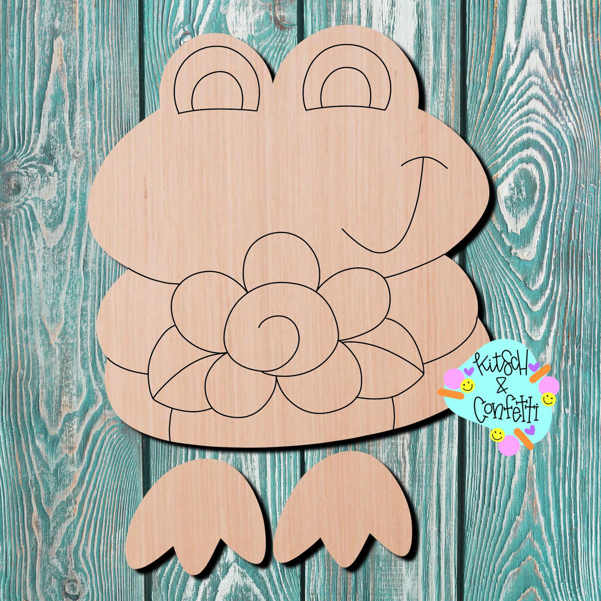 Frog Wooden Blank – Kitsch And Confetti