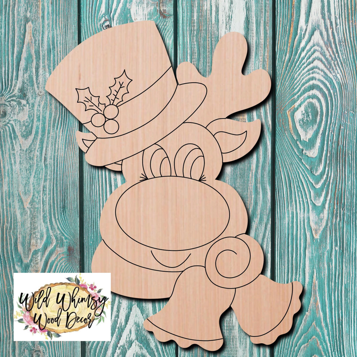 Wild Whimsy Wood Decor Rudolph – Kitsch And Confetti