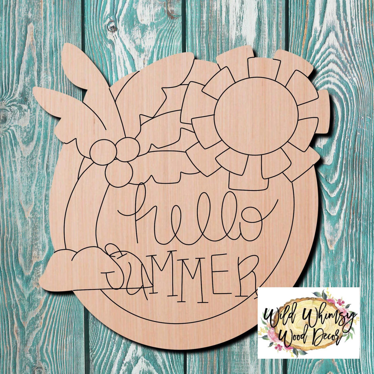 Wild Whimsy Wood Decor Beach Scene – Kitsch And Confetti