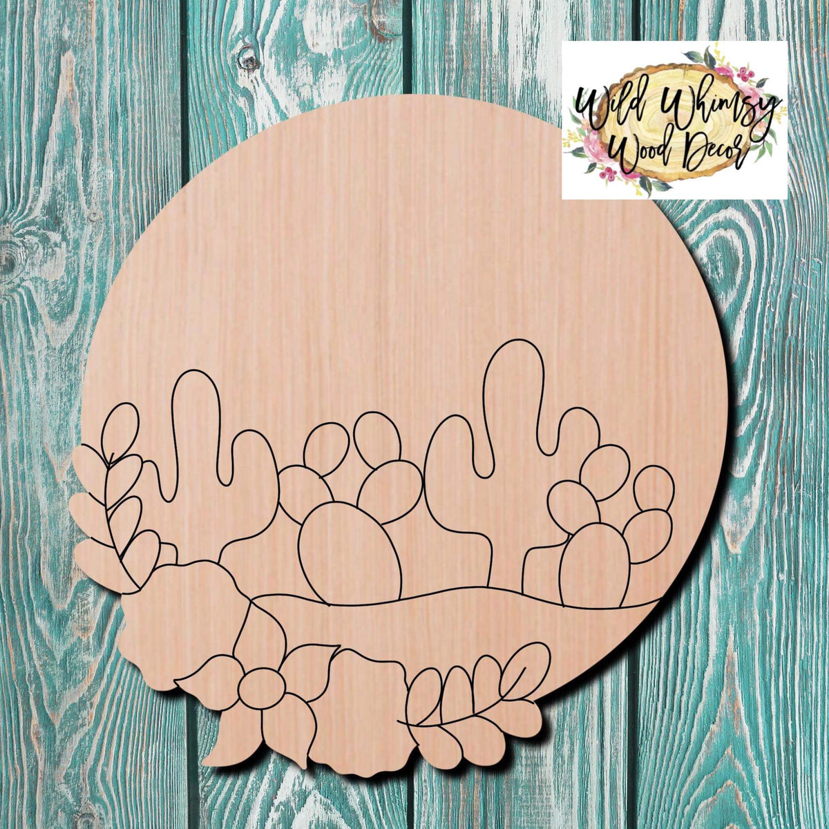 Wild Whimsy Wood Decor Cactus – Kitsch And Confetti