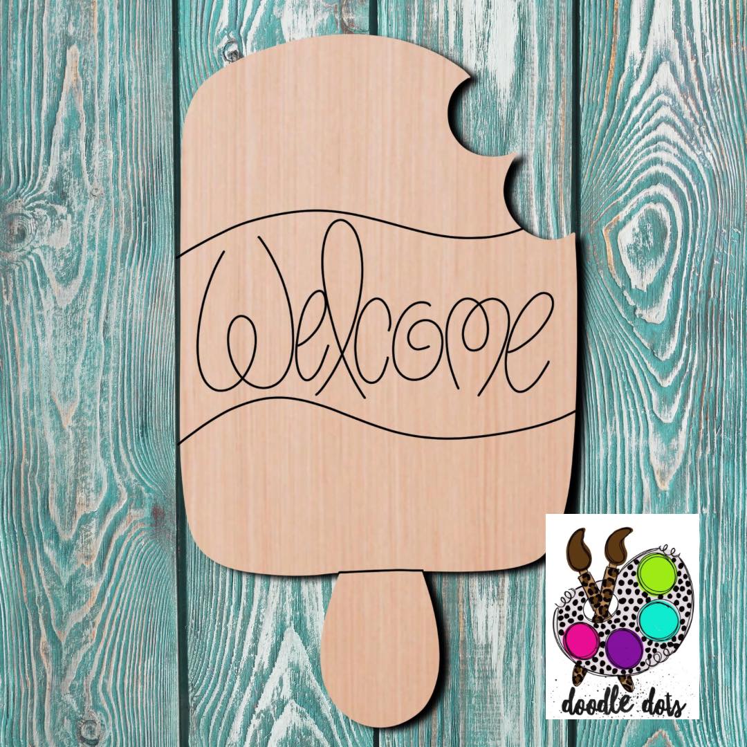 Doodle Dots Popsicle Wooden Cutout – Kitsch And Confetti