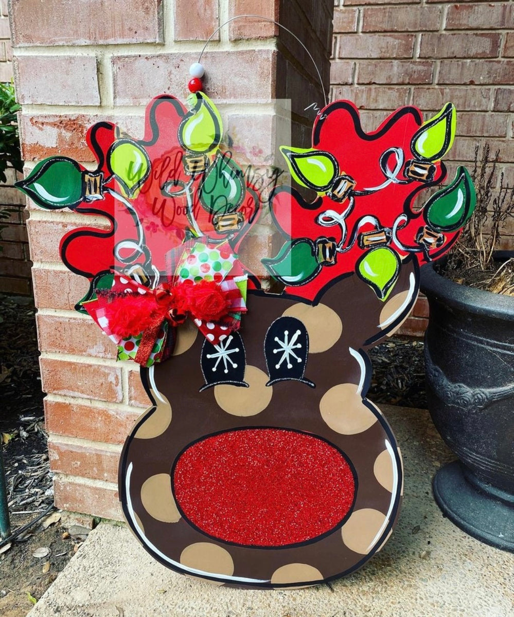 Wild Whimsy Wood Decor Rudolph – Kitsch And Confetti