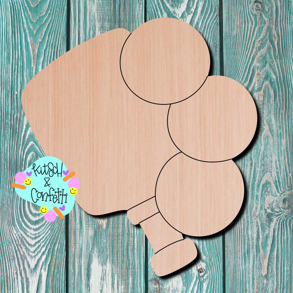 Kitsch & Confetti Pickle Ball Wooden Cutout – Kitsch And Confetti