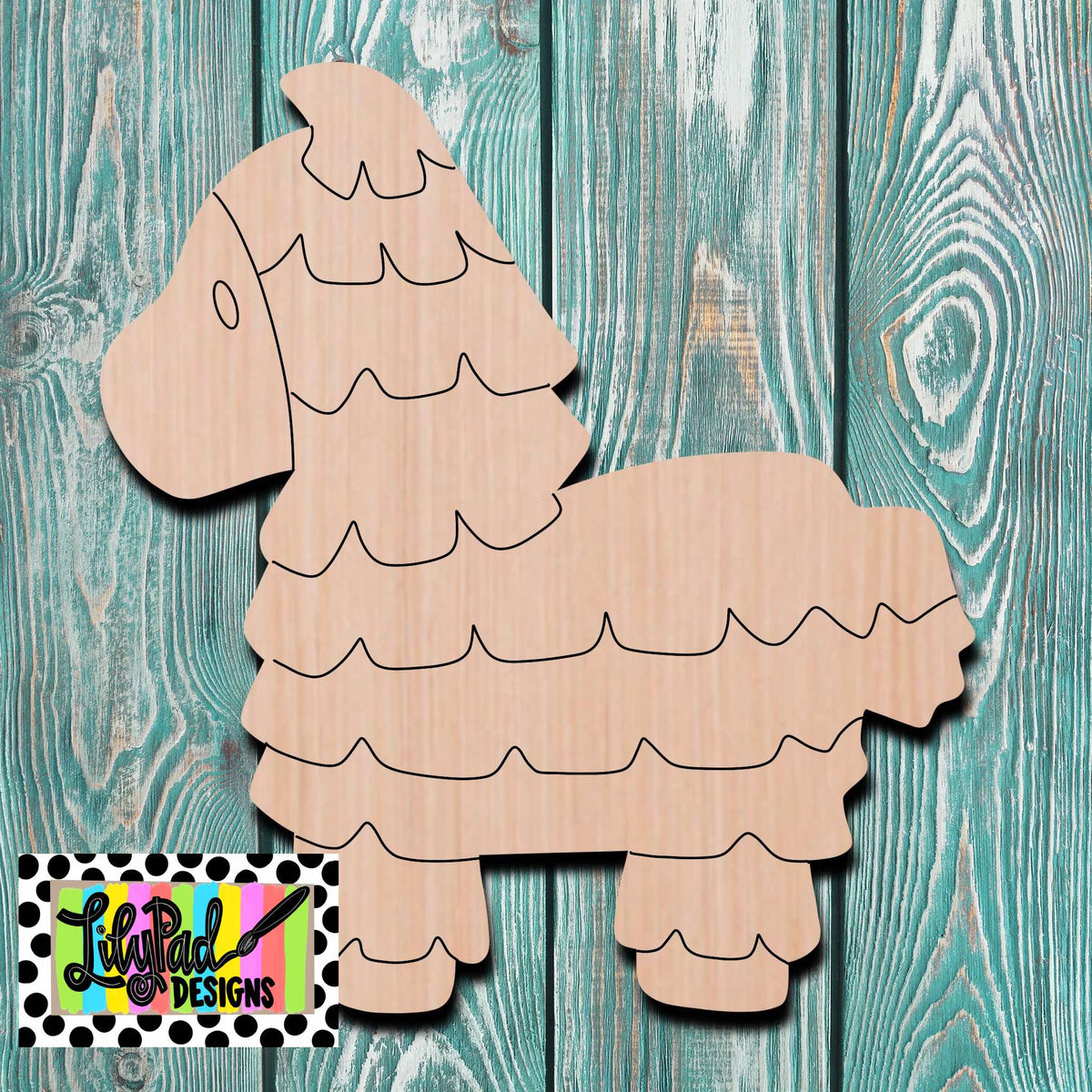 Lilypad Designs Pinata Wooden Cutout – Kitsch And Confetti
