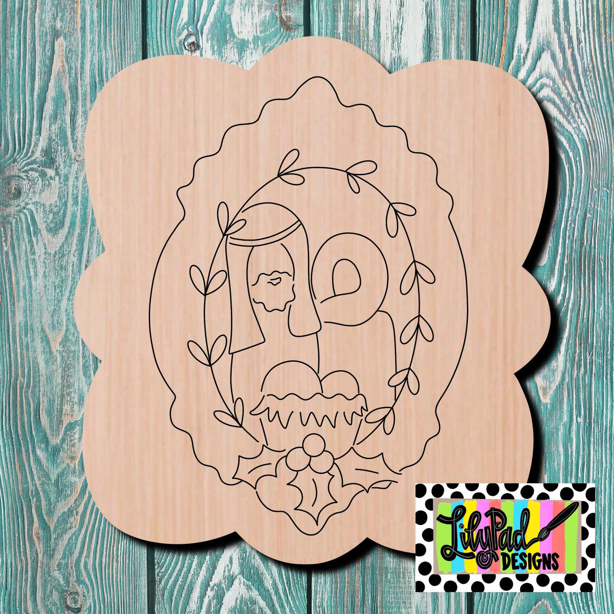Lilypad Designs Nativity Wooden Cutout – Kitsch And Confetti