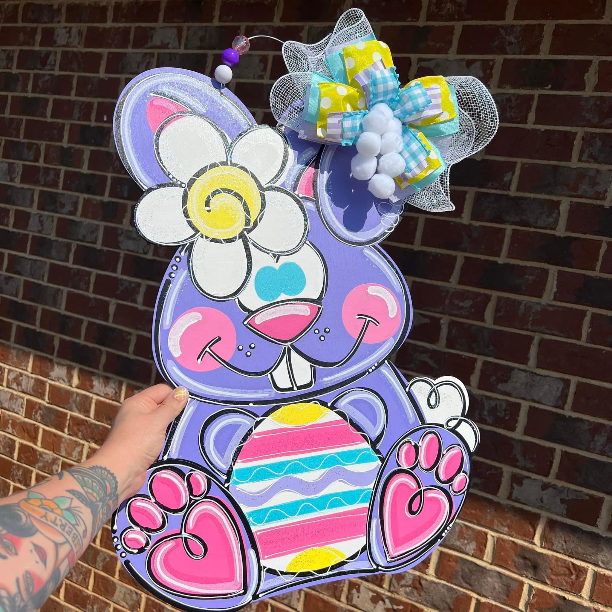 Kitsch & Confetti Easter Bunny Daisy Wooden Blank – Kitsch And Confetti