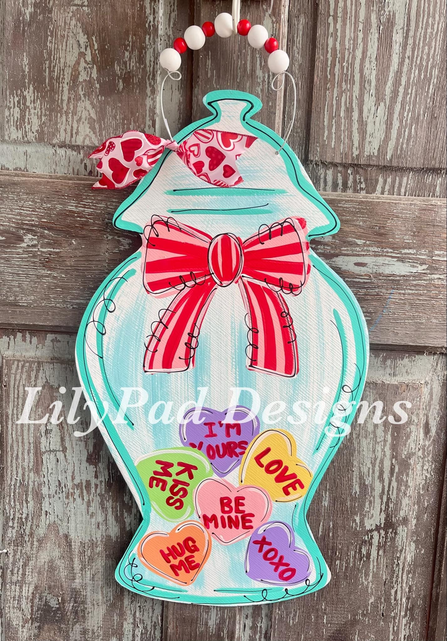 Lilypad Designs Valentine's Jar Wooden Cutout – Kitsch And Confetti