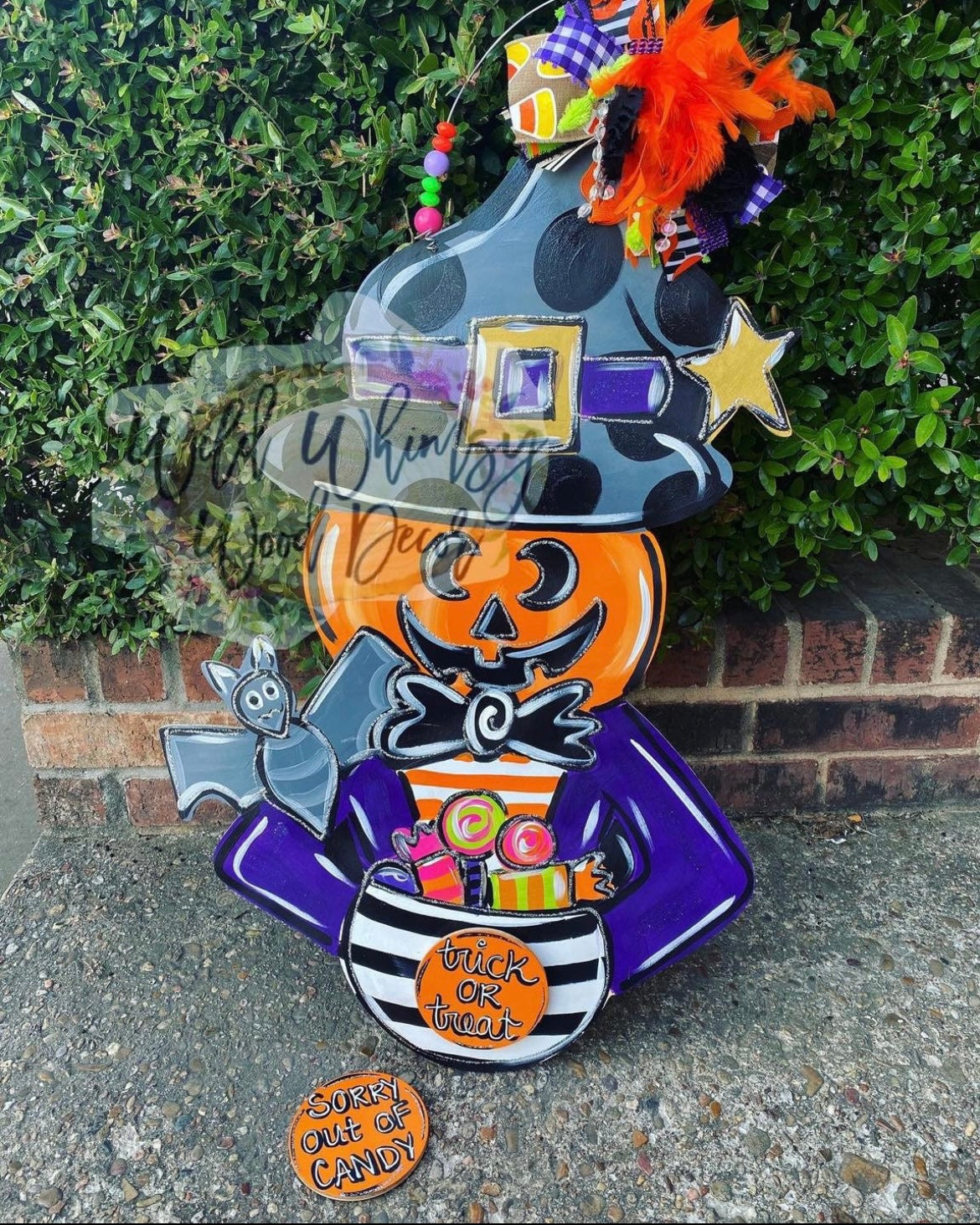 Wild Whimsy Wood Decor Jack O Lantern Candy – Kitsch And Confetti