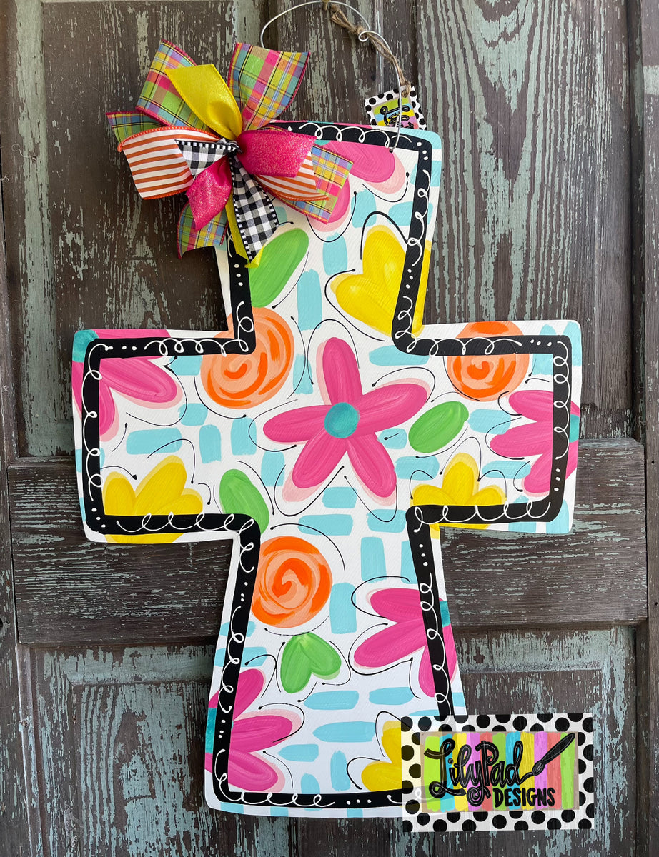 Lilypad Designs Floral Cross – Kitsch And Confetti