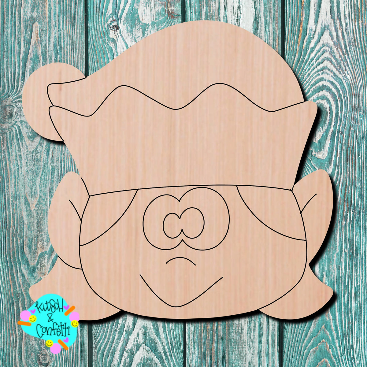 Kitsch & Confetti Elf Girl Wooden Cutout – Kitsch And Confetti