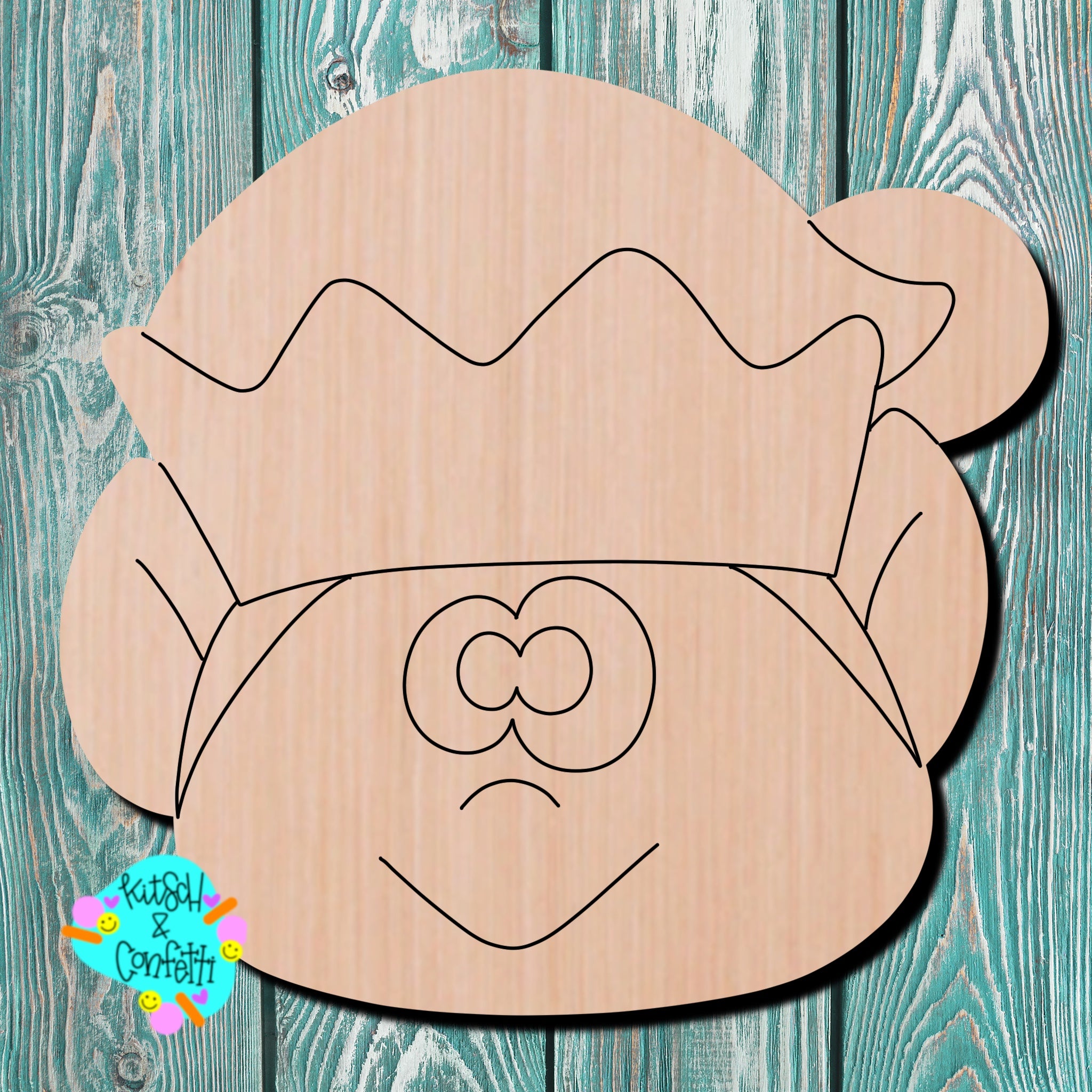 Kitsch & Confetti Elf Boy Wooden Cutout – Kitsch And Confetti