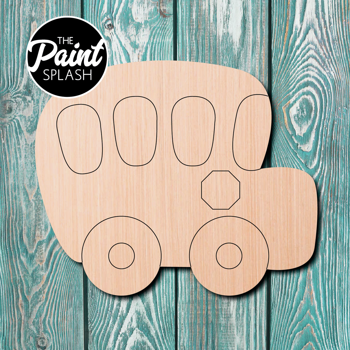 The Paint Splash School Bus Wooden Cutout – Kitsch And Confetti