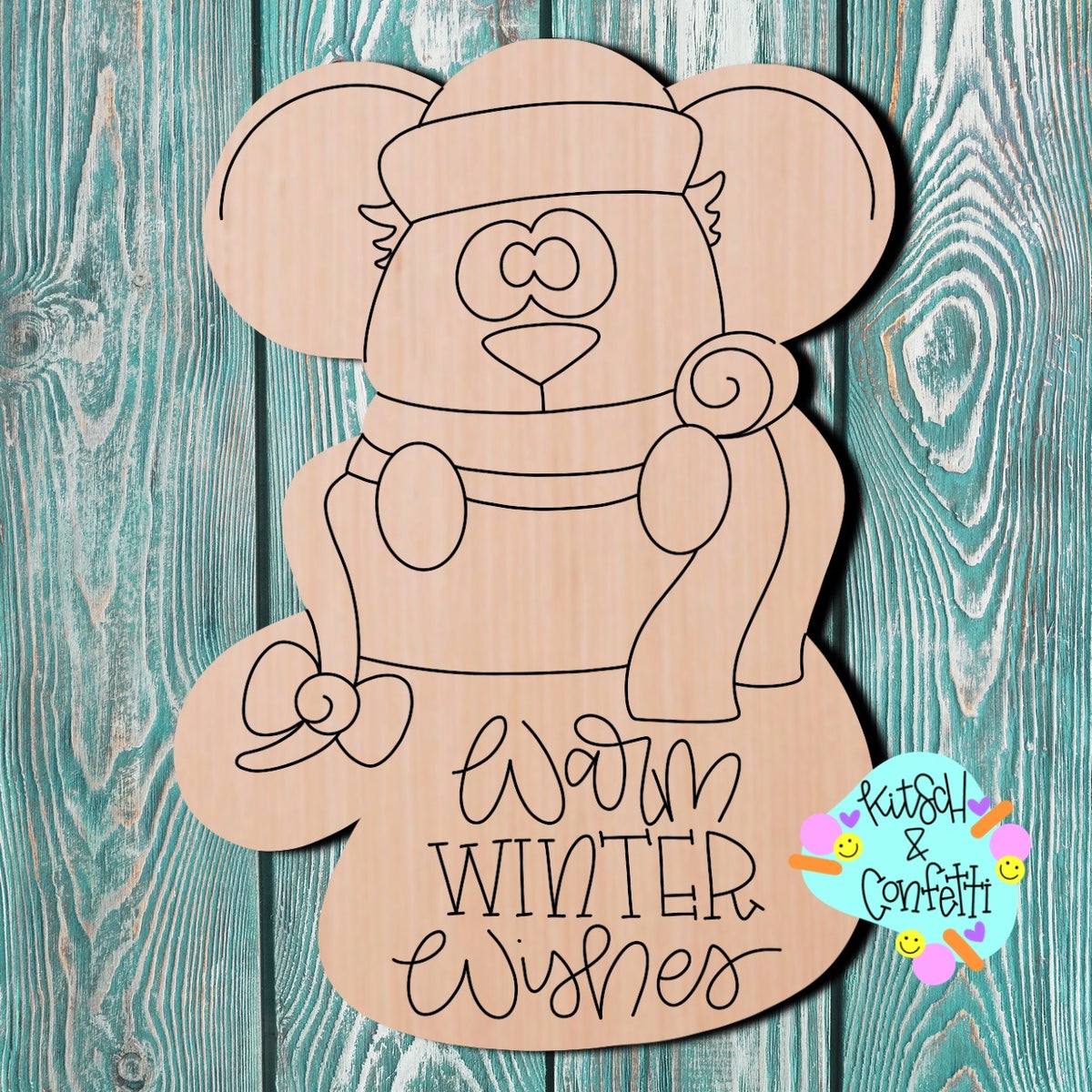 Kitsch & Confetti Mouse Mitten Wooden Blank – Kitsch And Confetti